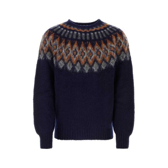 HOWLIN | Sweaters | Howlin Dark Blue Wool Futurefantasy Sweater | Poshmark